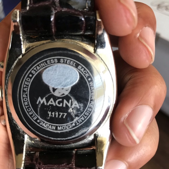 Accessories | Magna Mens Watch Leather Strap | Poshmark